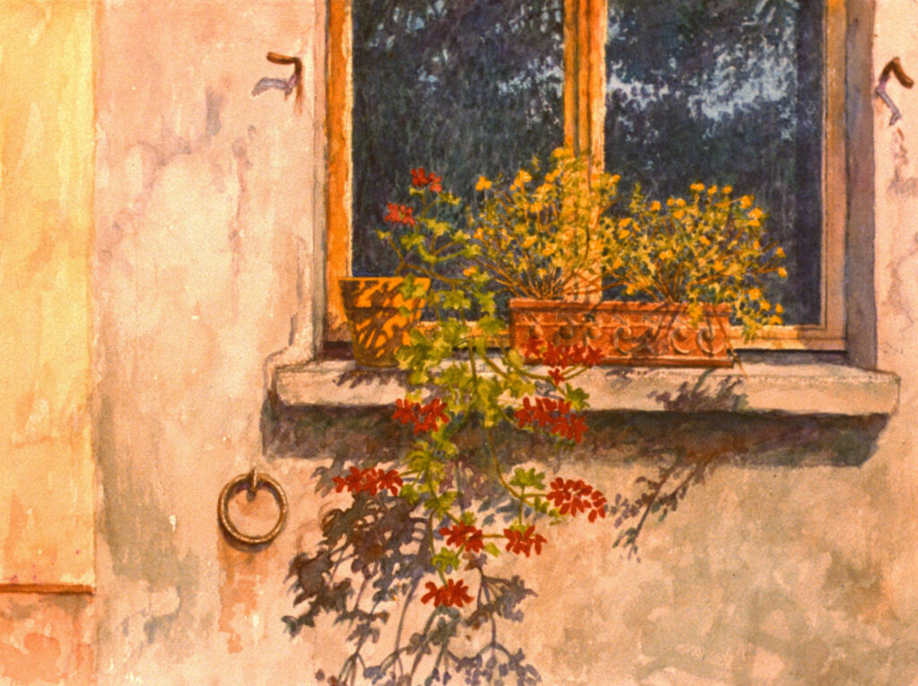 Flowers on a Window Sill – John Michael Keating
